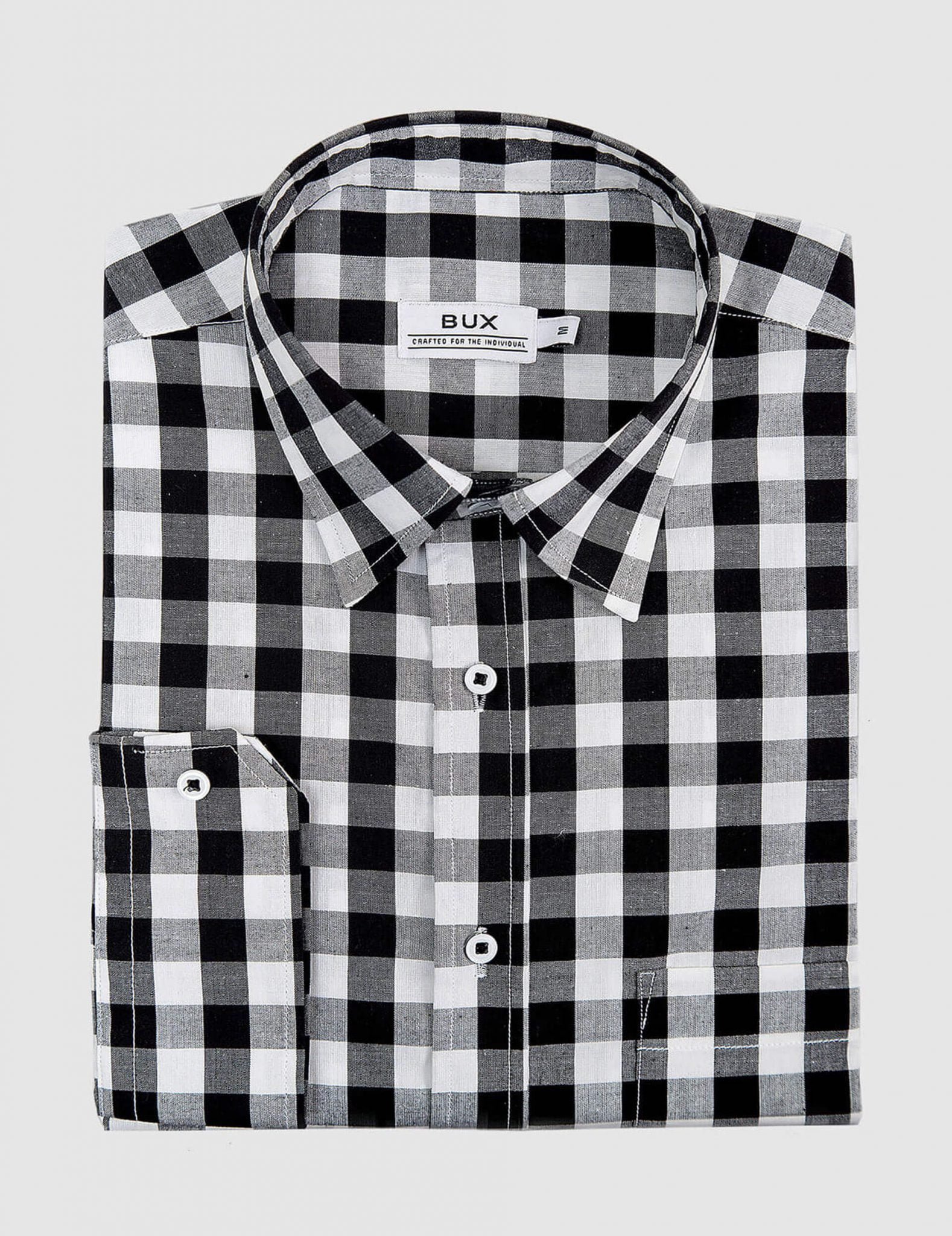 Wing Collar Evening Shirt - Buxstyle | Jacquard Cotton