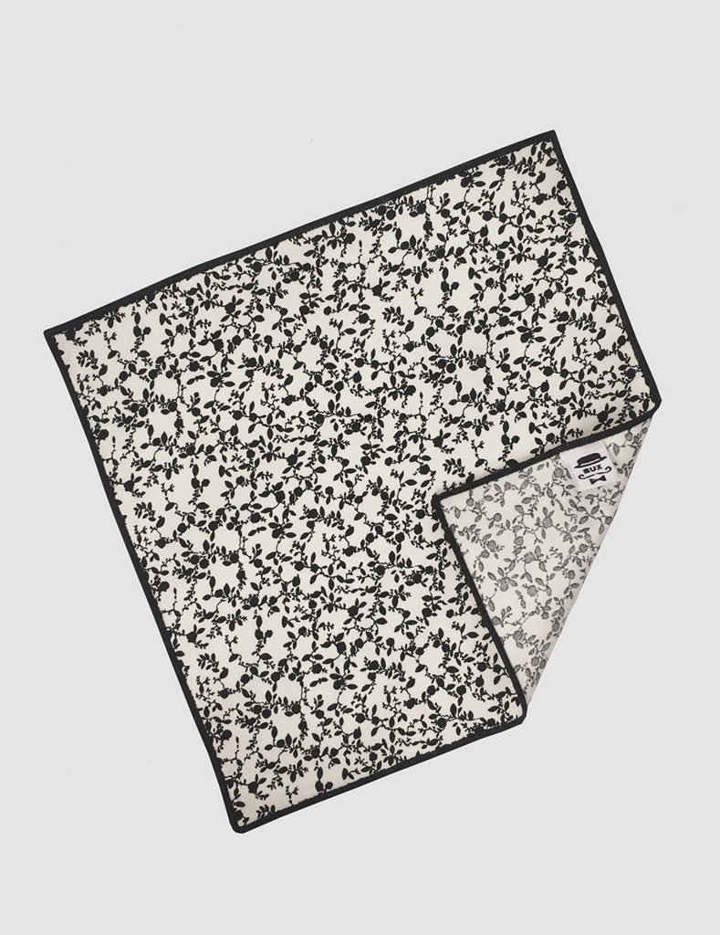 Copper Metallic-Black Striped Pocket Square - Buxstyle |100% Silk