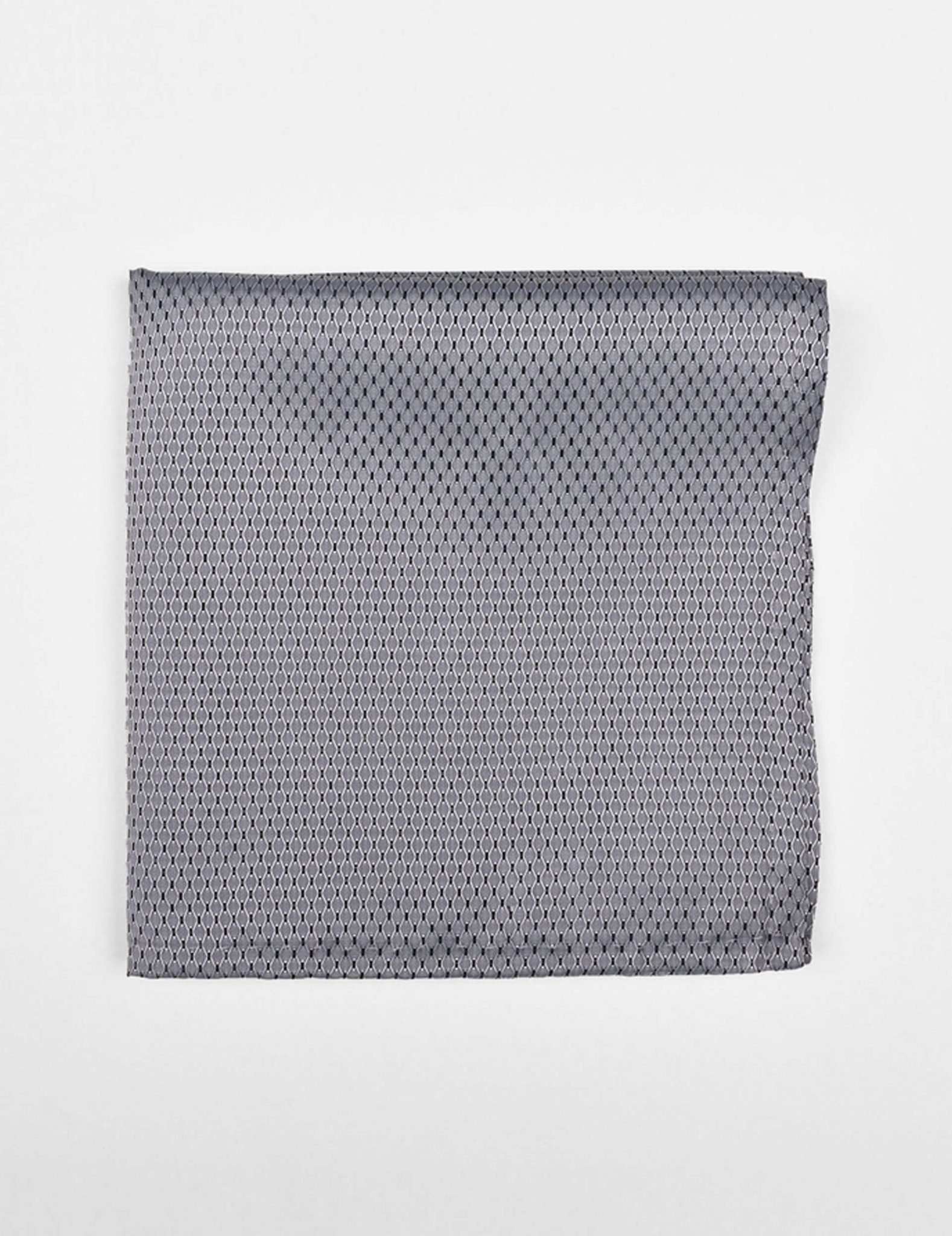 Copper Metallic-Black Striped Pocket Square - Buxstyle